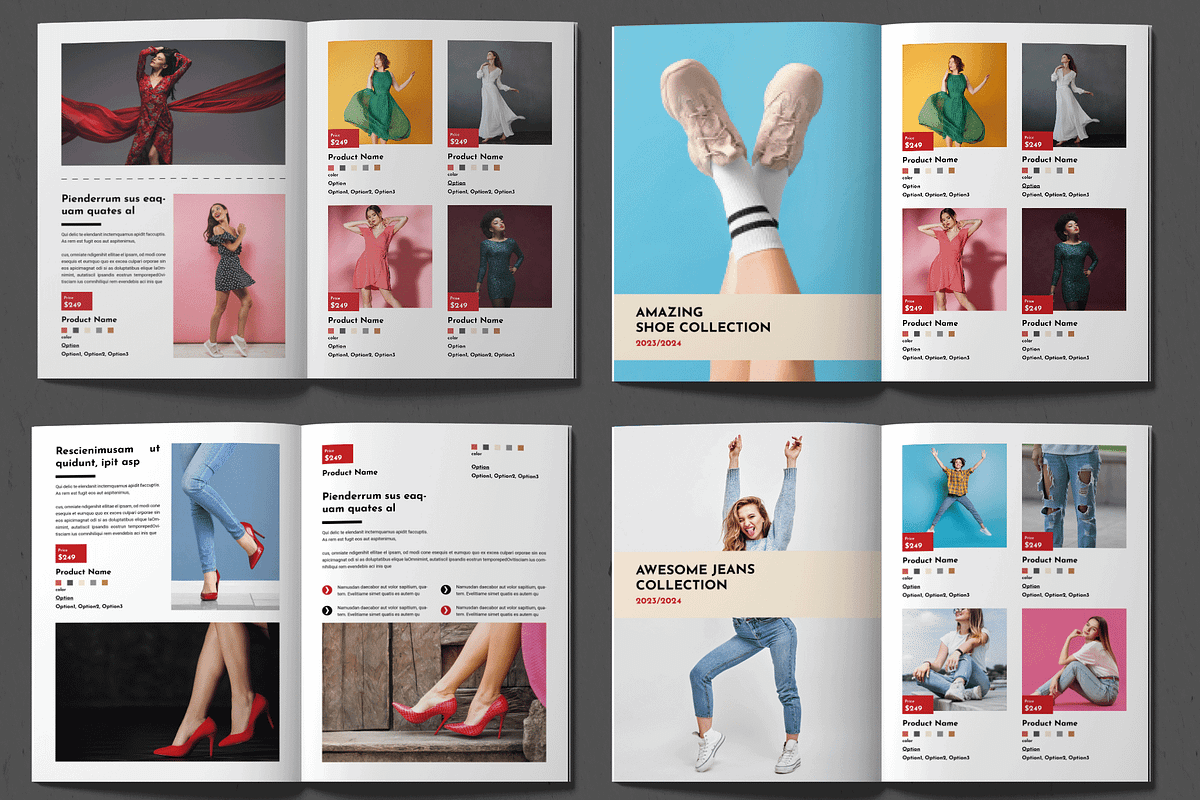 Fashion Product Catalog Layout 2024 | Creative Market