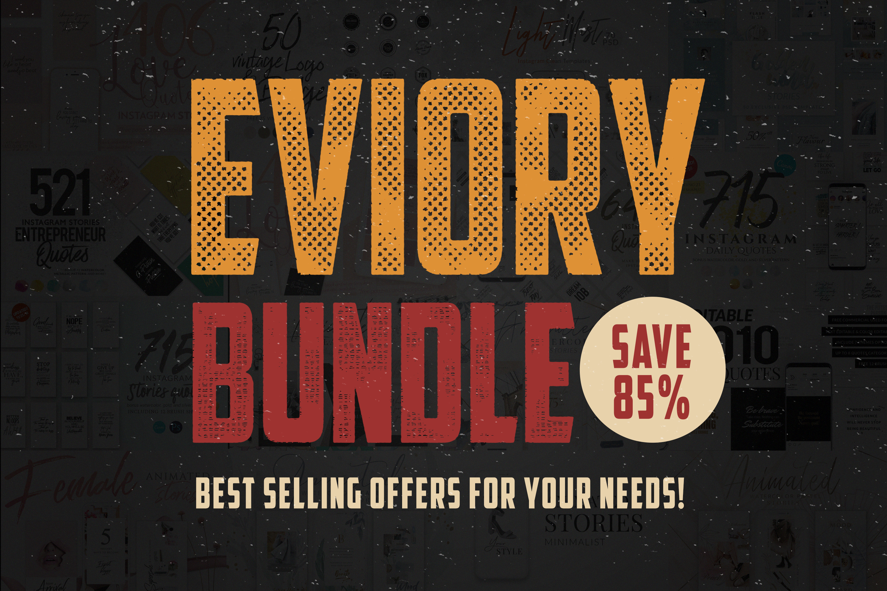 BEST SELLER Bundle Eviory, a Social Media Template by Eviory | Creative ...