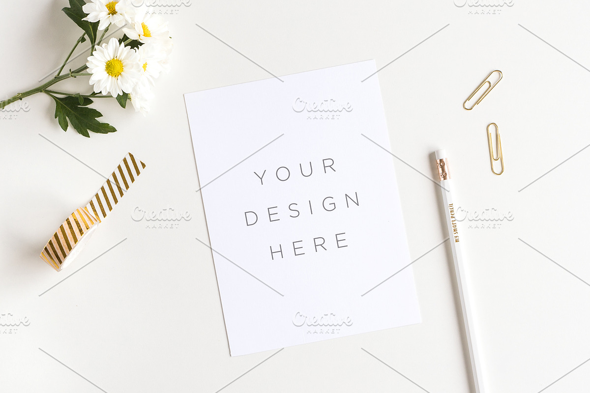 The Daisy Bundle - 11 Mockups +photo, a Product Mockup by Salt Color Studio