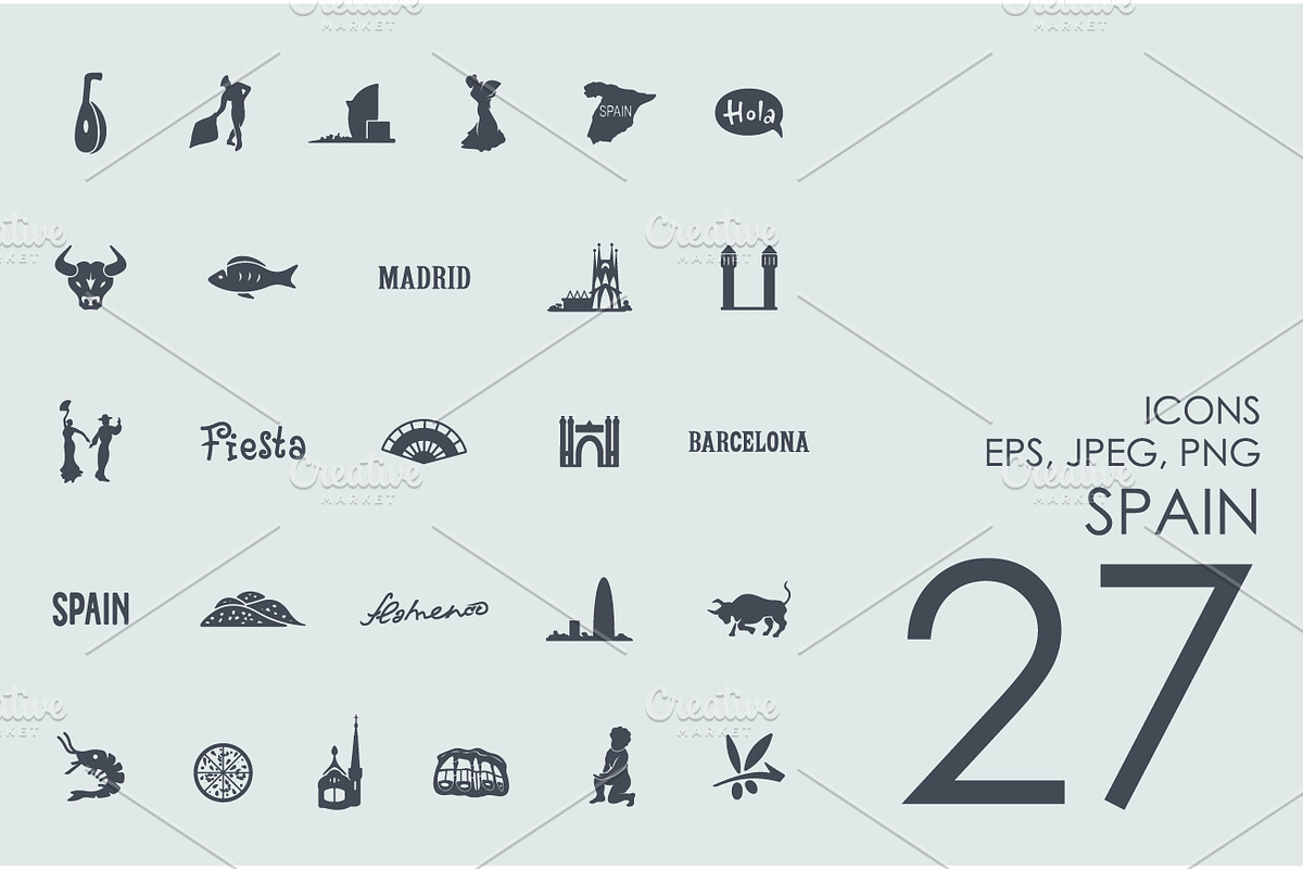 27 Spain icons, an Icon by Palau