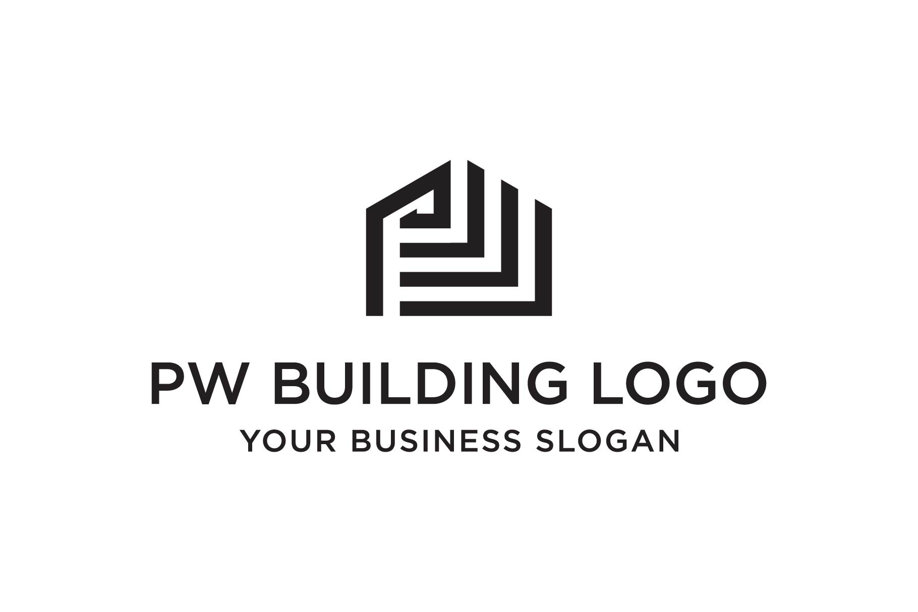 PW Home Logo Design, a Branding & Logo Template by FransiskaDesign