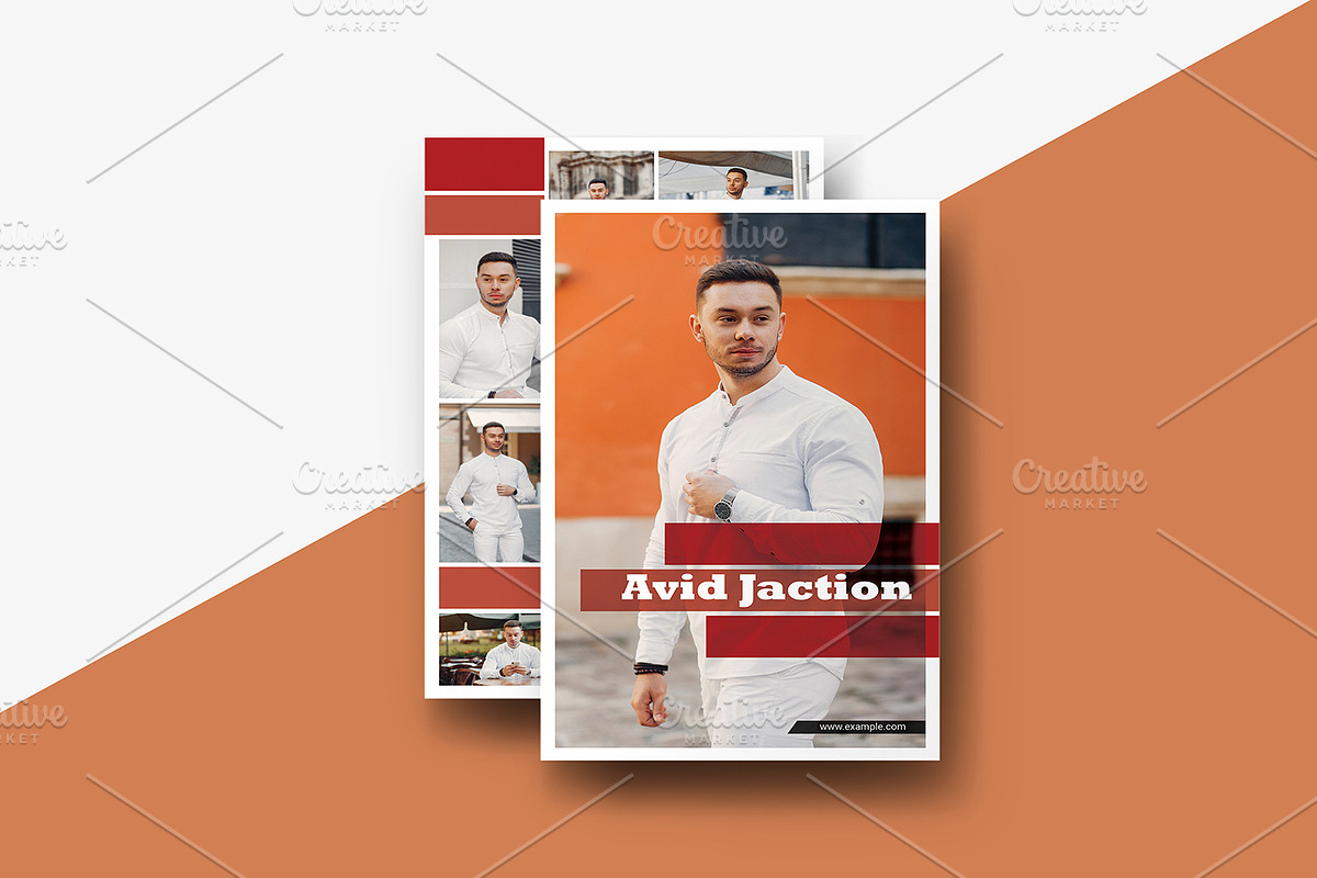 Model Comp Card - V1104, a Brochure Template by Template Shop