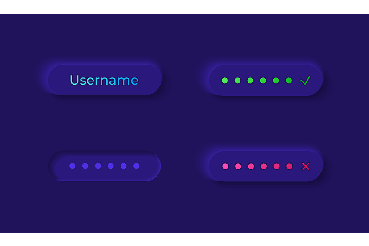 User login UI elements kit, a Graphic by bsd studio | Creative Market