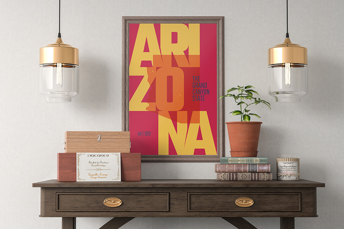 USA State Maps | Posters 3 Styles 3, an Illustration by MaximGertsen