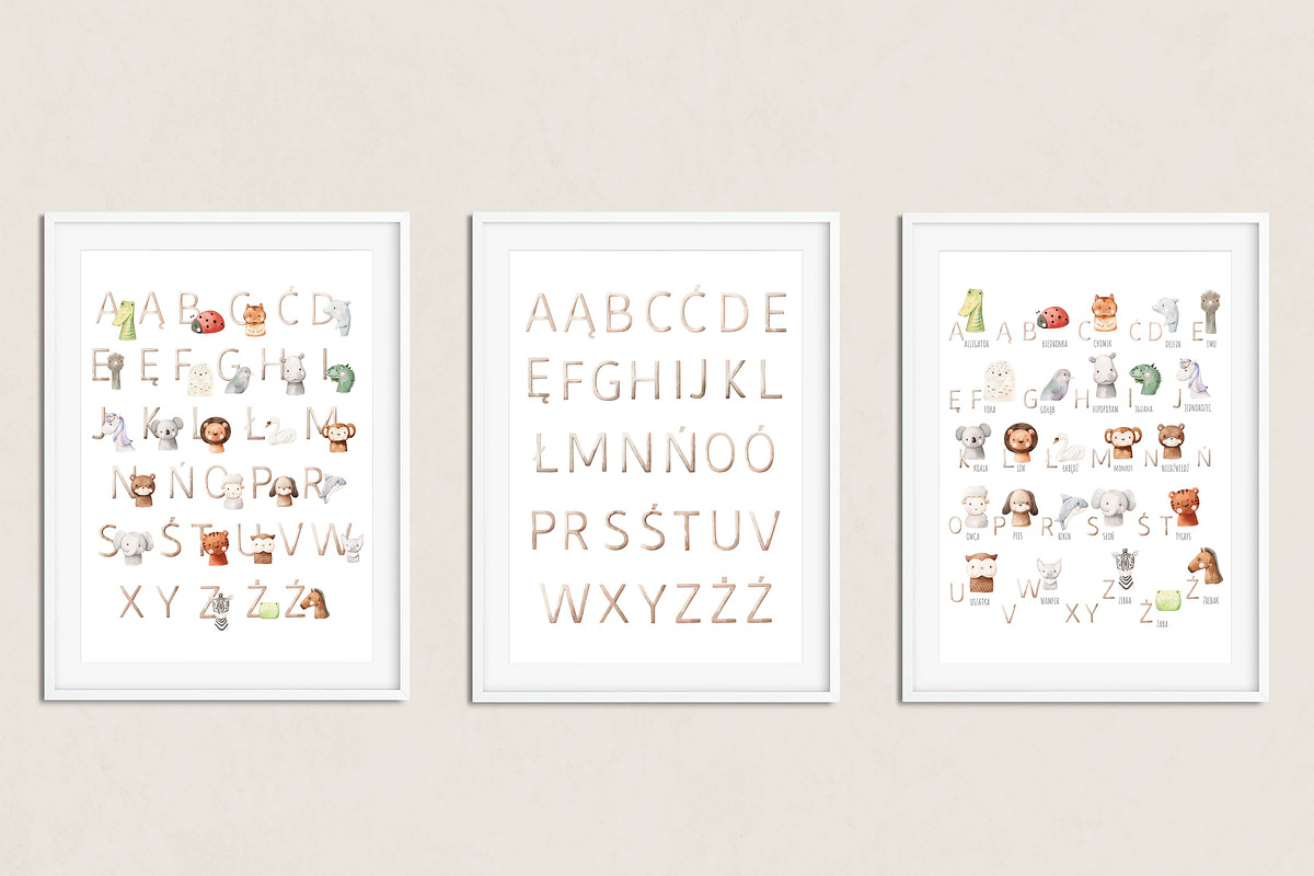 Polish animal alphabet watercolor, an Animal Illustration by Alesya ...