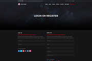 The Game - eSport PSD Gaming Templat, a Websites & App Template by Netbee