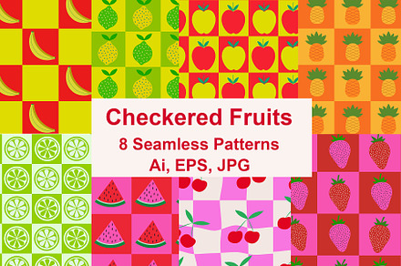 Fruits patterns | Graphic Patterns ~ Creative Market