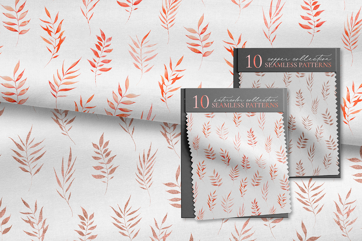 Watercolor & Copper Patterns