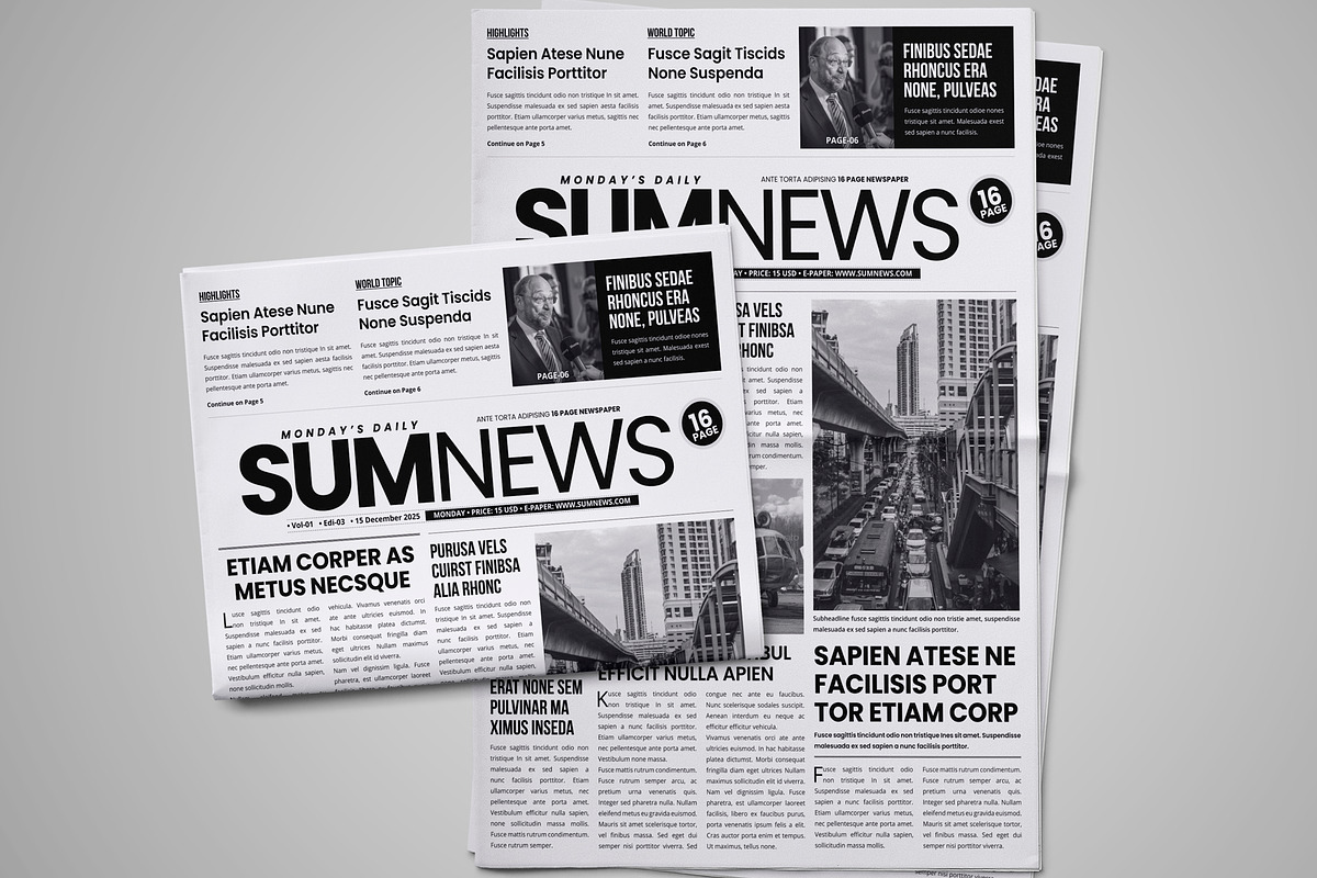 Newspaper Design Bundle