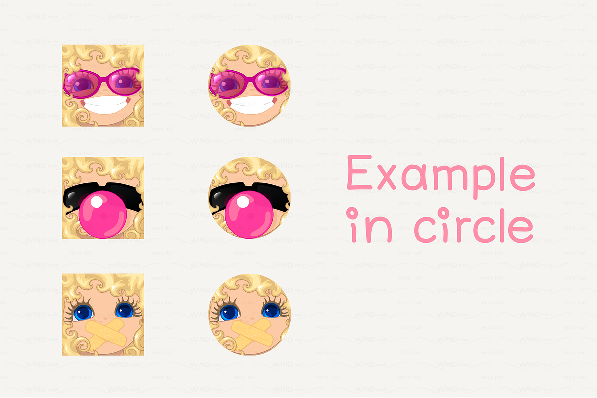vector Avatars Pack 81, an Emoji Icon by WINDmade