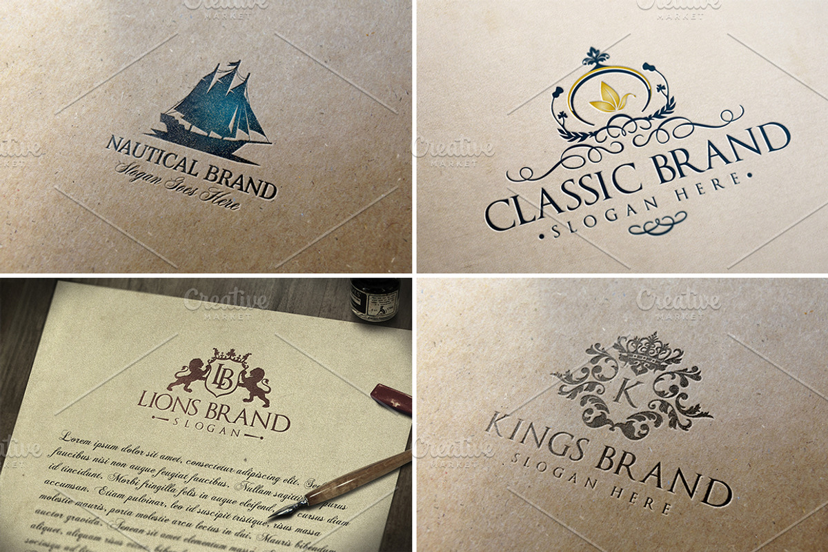 Supreme Logo Bundle + Gold Textures, a Branding & Logo Template by ...