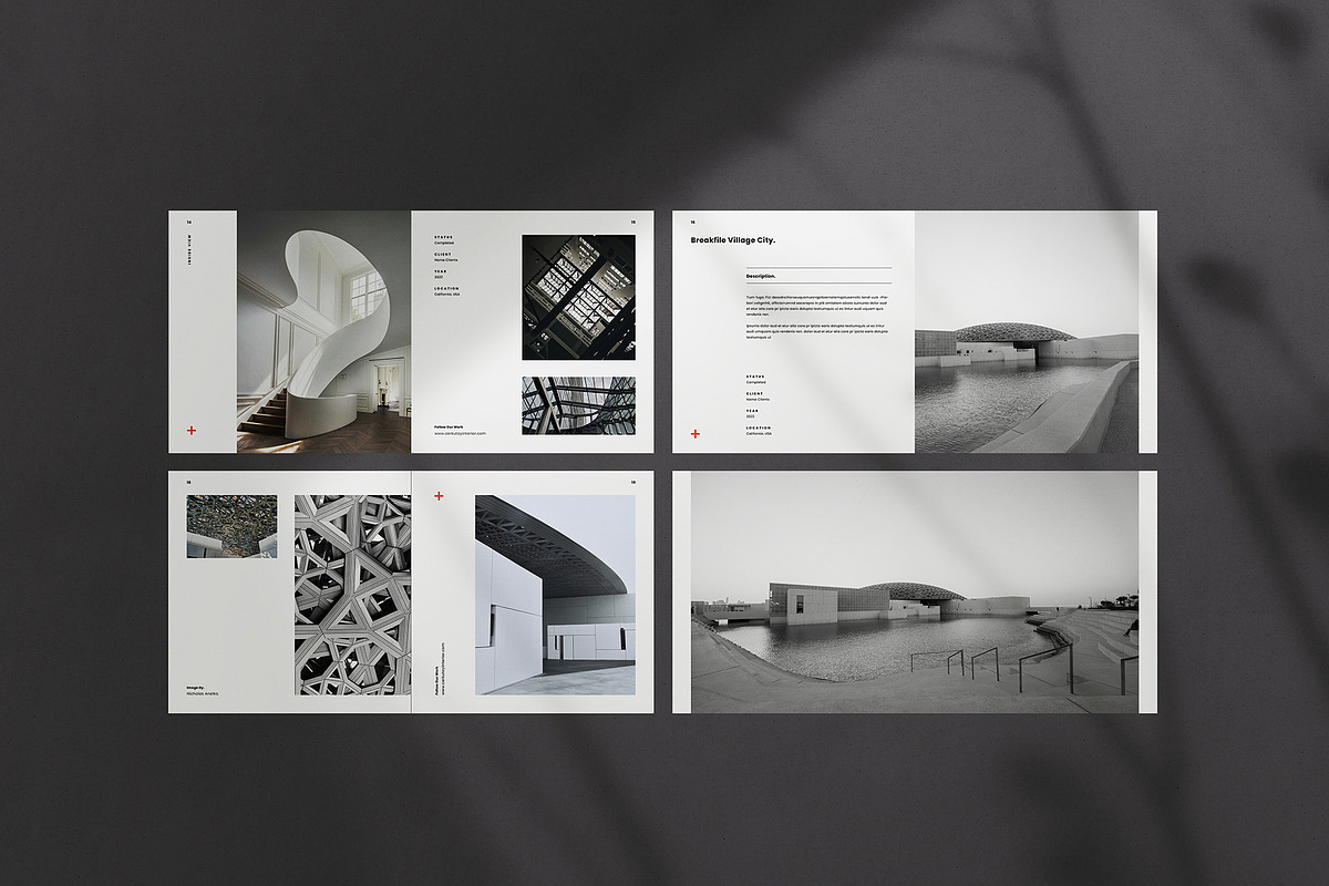 Square Architecture Portfolio - Canva