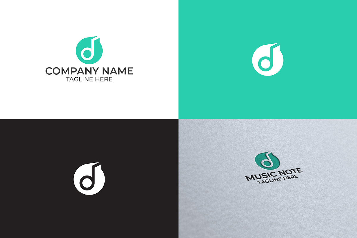 Music Note Logo Design, a Branding & Logo Template by GranzCreative
