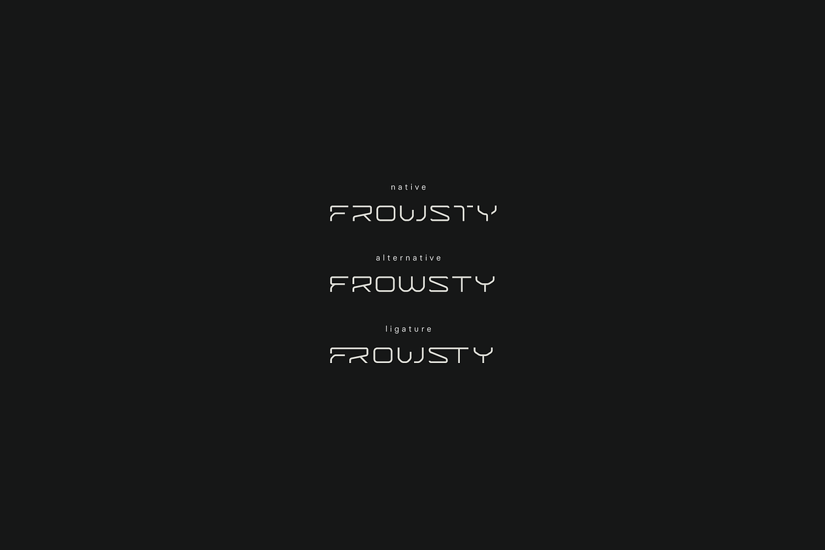 Rebbo Futuristic Tech Font, a Font by baqoos