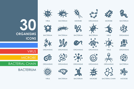 Organisms icons, an Icon by Palau