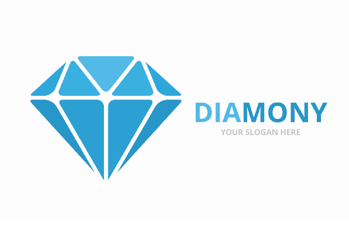 Vector diamond logo combination., a Branding & Logo Template by GraphiShop