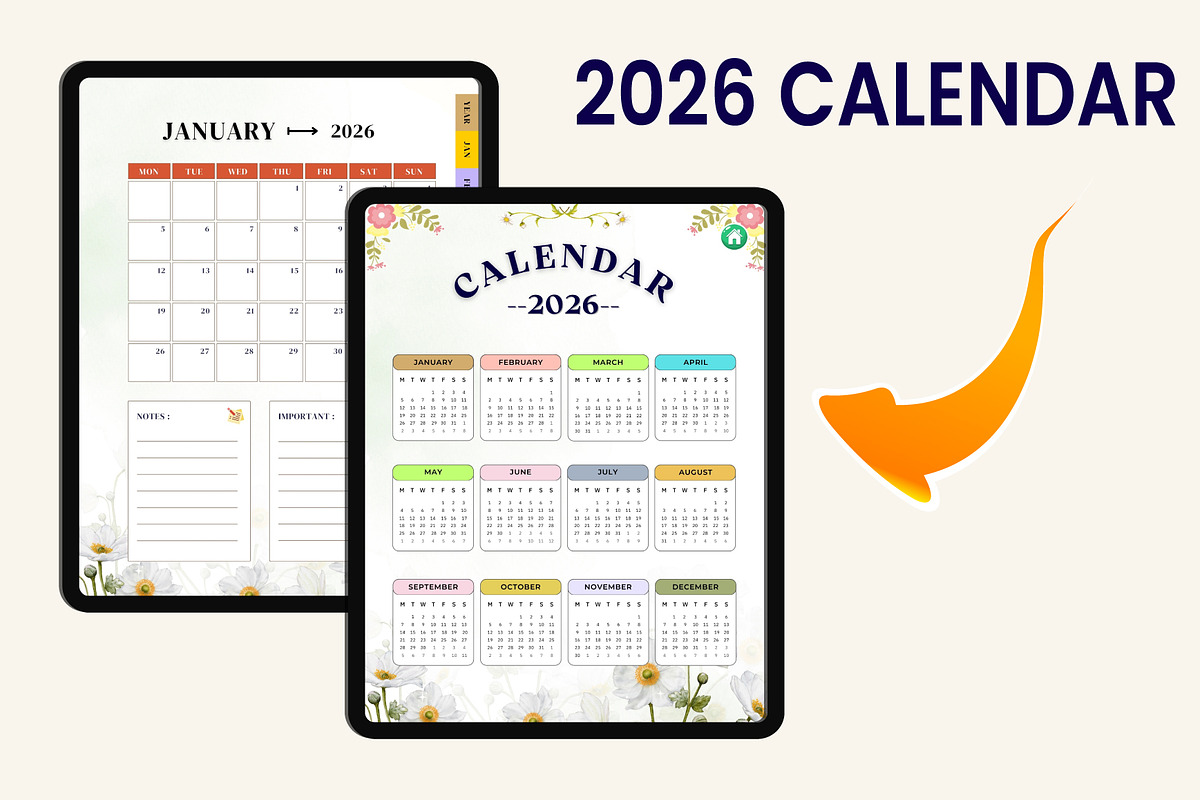 2026 Digital Strategic Life Planning, a Stationery Template by Designmela01