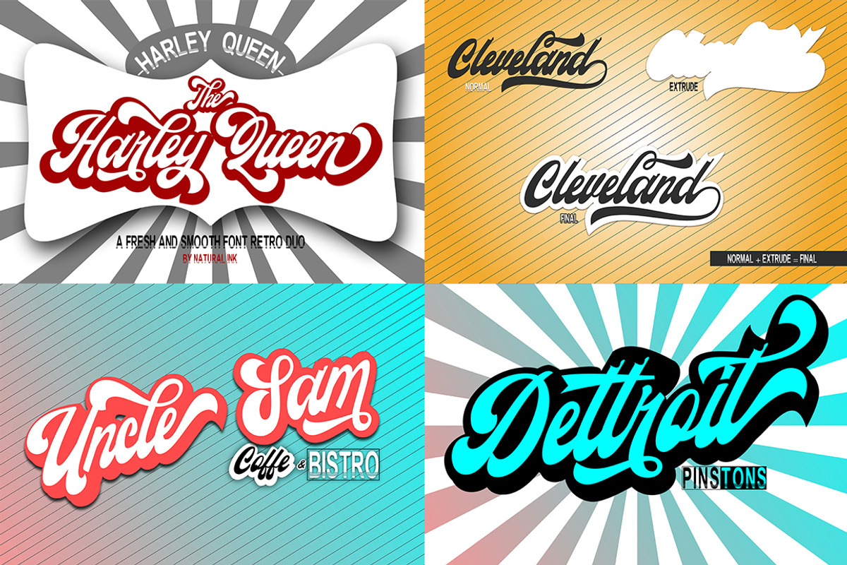 The Great Collection Font Bundles, a Script Font by Natural Ink Studio