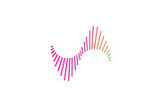Abstract gradient linear logotype, a Branding & Logo Template by Bureau
