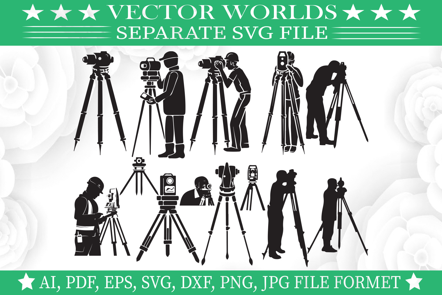 Land Surveyor SVG, Land,Surveyor SVG, an Object Graphic by VectorWorlds