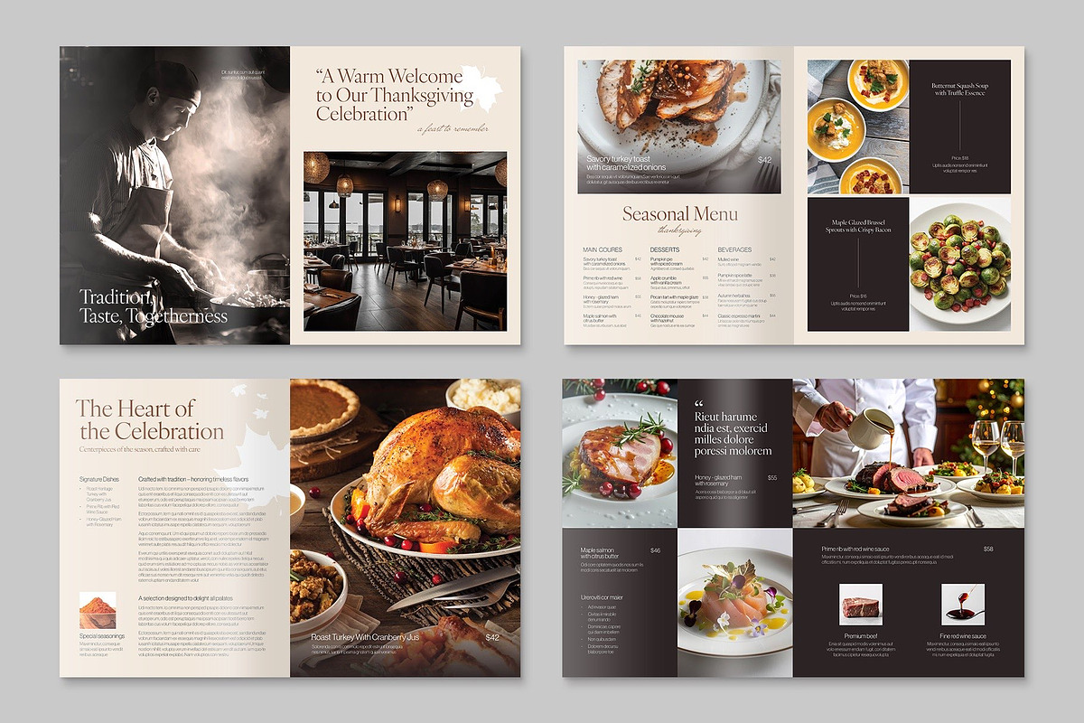 Thanksgiving Brochure Template, a Brochure Template by BrandPacks