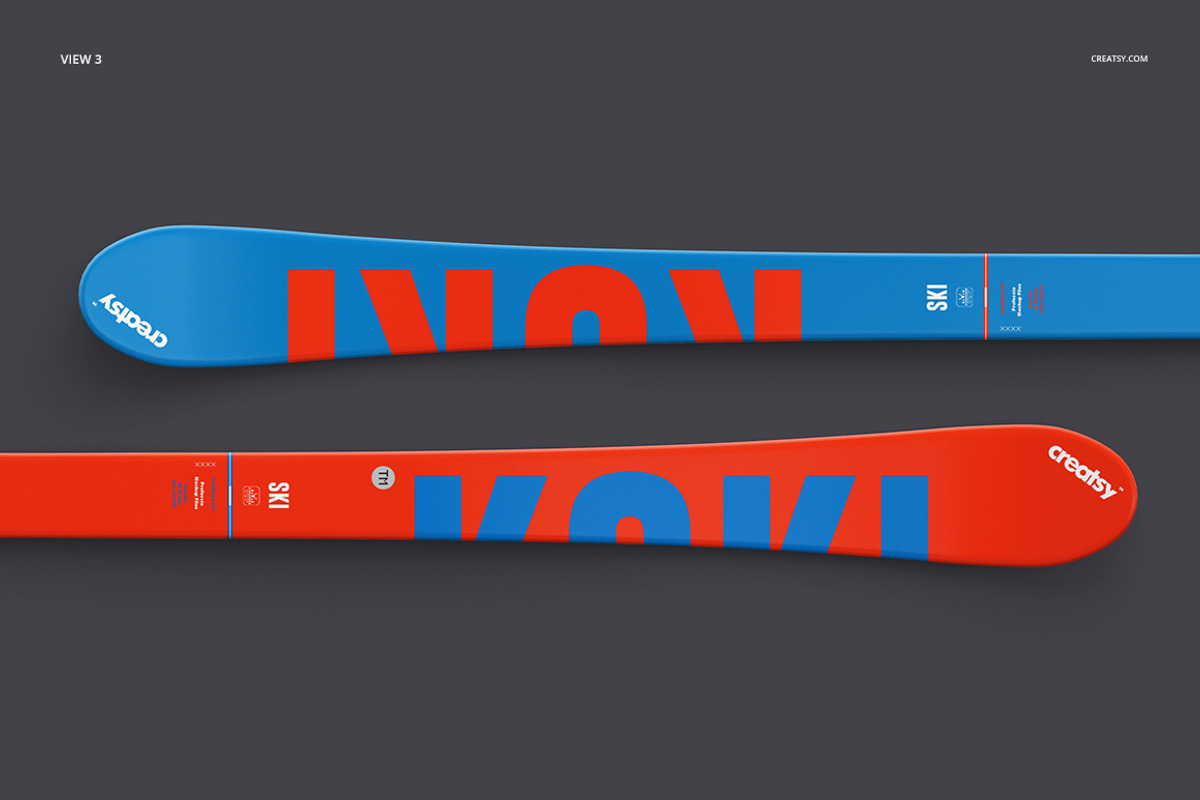 Ski Mockup Set, a Product Mockup by creatsy2