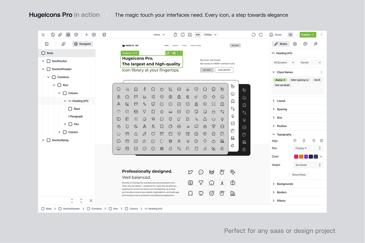 Hugeicons Pro | 25,000+ High Quality Icons
