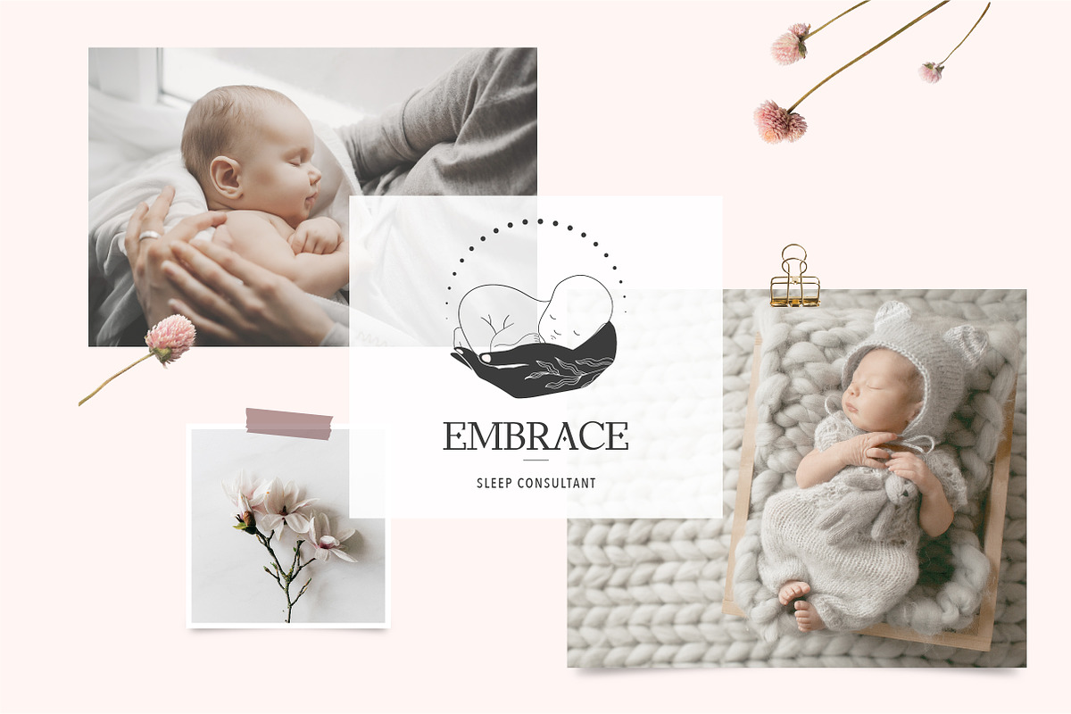 Birth story - collection of logos, a Branding & Logo Template by Marish