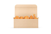 Kraft Chicken Box Mockup, a Packaging Mockup by VadimPetrov