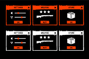 Grunge game ui kit, a Templates & Theme by Game Ui art