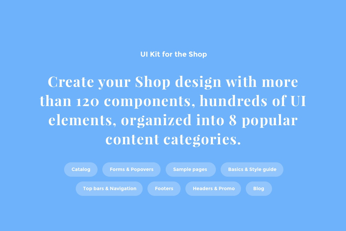 Shopmate - UI Kit for the Shop, an UI Kit Template by isavelev.com