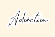 Introducing Adoration - Handwritten Font