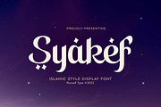 Syakef - Islamic Display Font, a Font by Runsell Studio