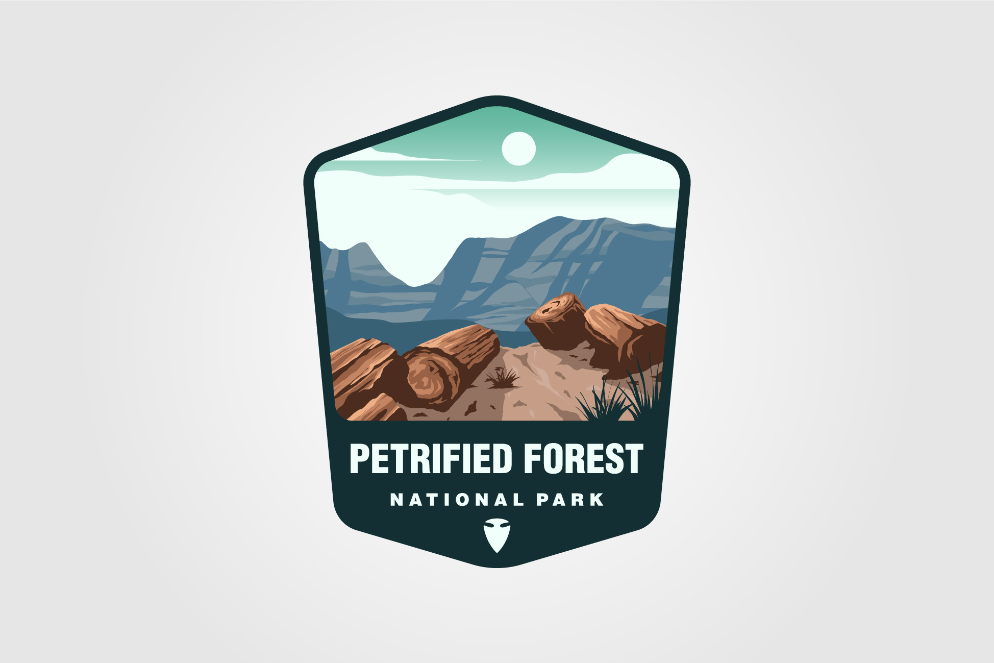 petrified forest national park emblem