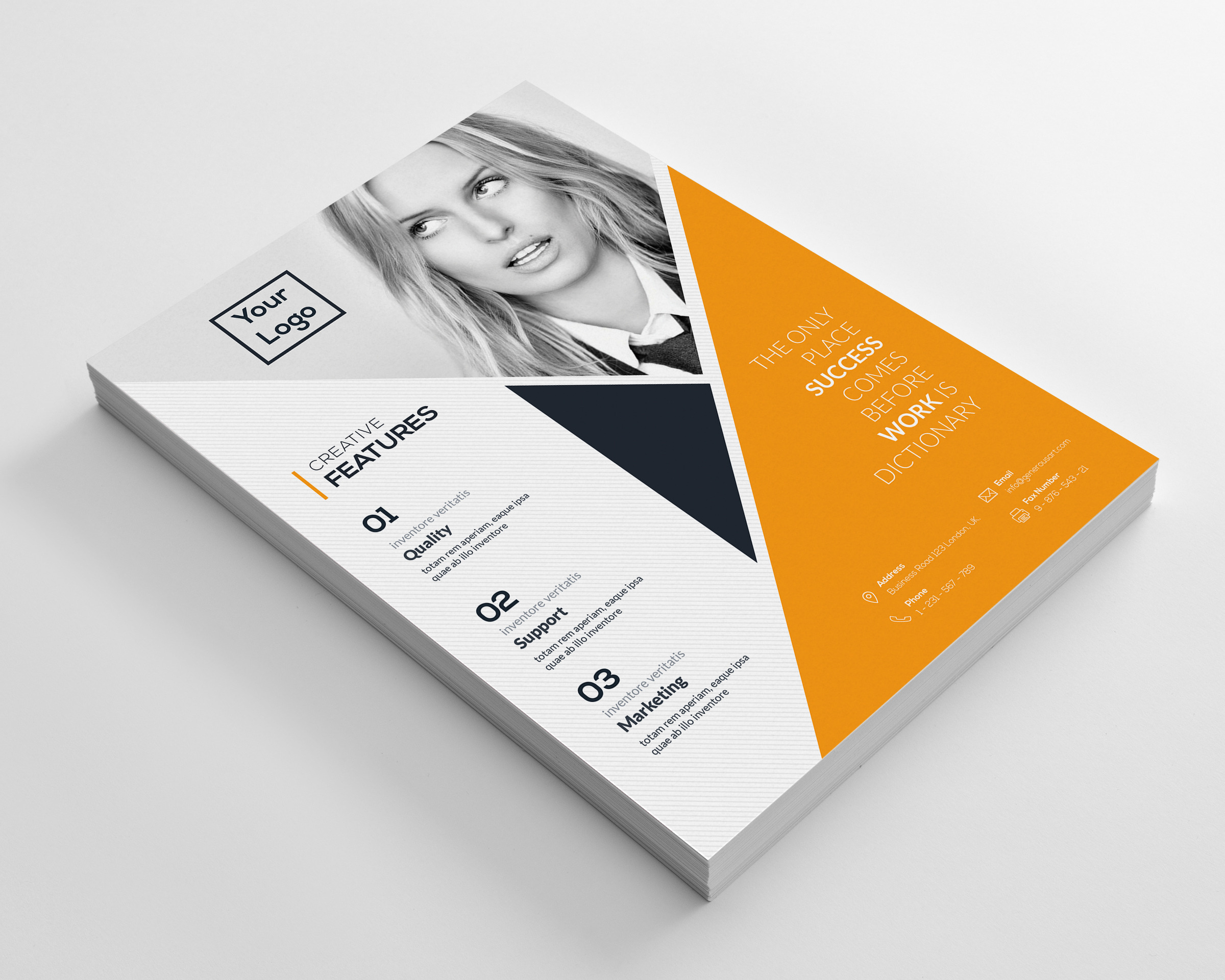 Flyer, a Business Card Template by Genereux Art | Creative Market