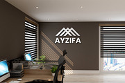 Office Workspace Room Logo Mockup