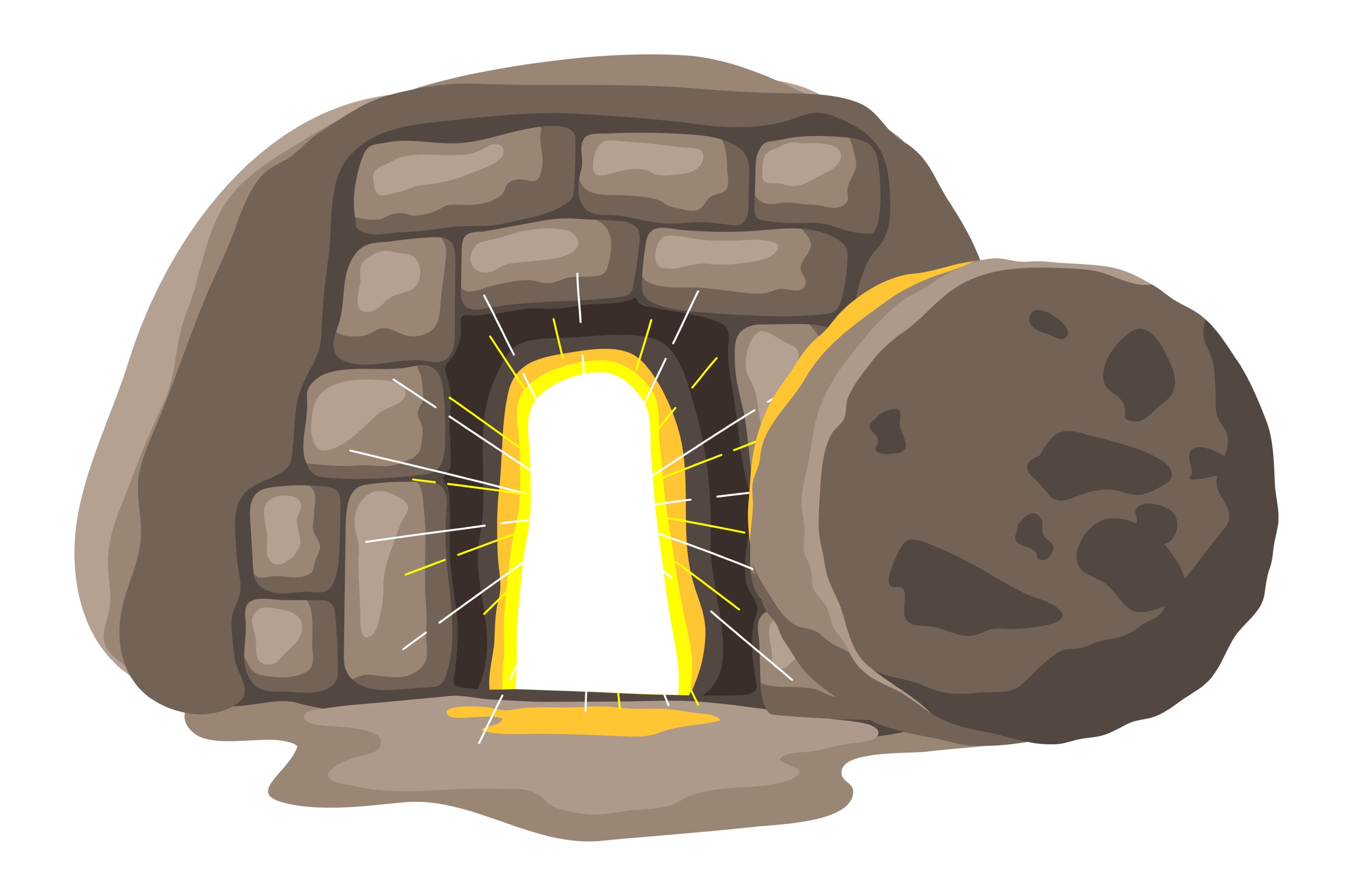 Christian illustration of burial, an Illustration by incomible