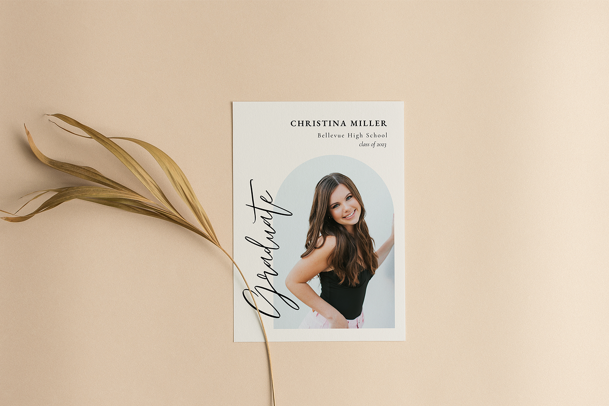 Graduation Card PSD Canva G385, a Card Template by Salsal Design