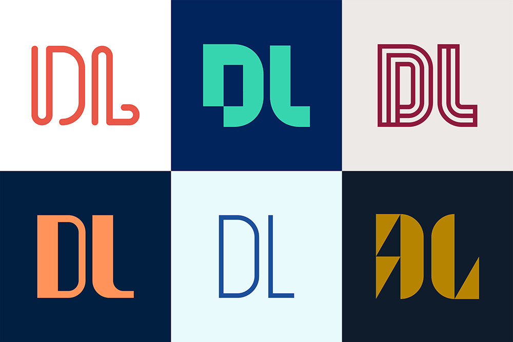 Set of letter DL logos, an Object Graphic by NataliiaVolyk