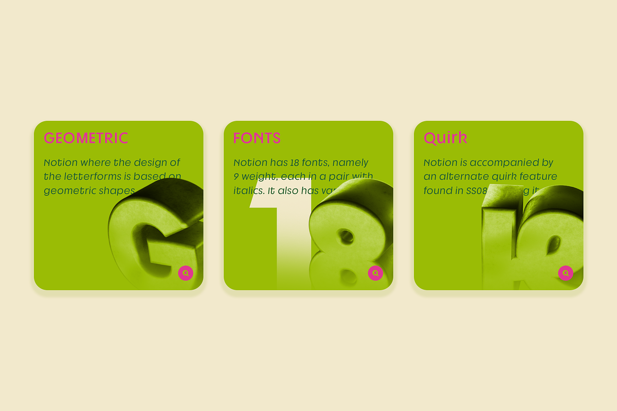 JHC Notion-Geometric Quirk Typeface, a Sans Serif Font by Jehoo ...