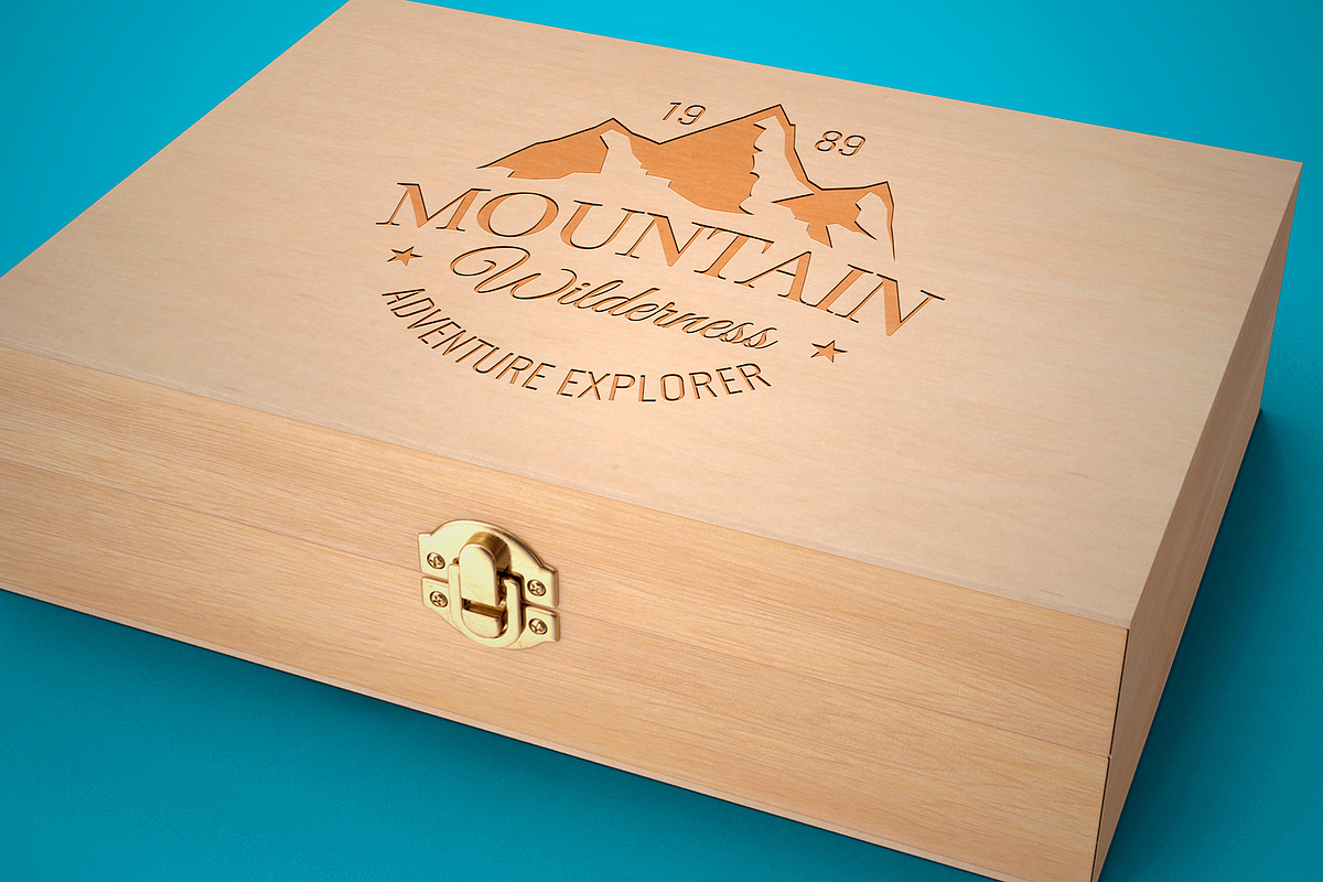 Wood Box Mockup, a Mockup by rogeriomarcos