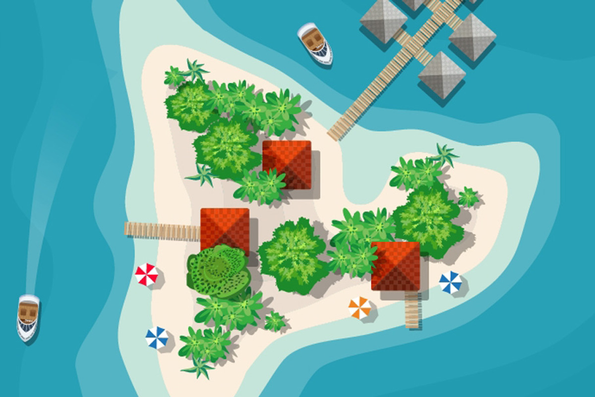 A set of maps top view, a Background Graphic by AlexZeL