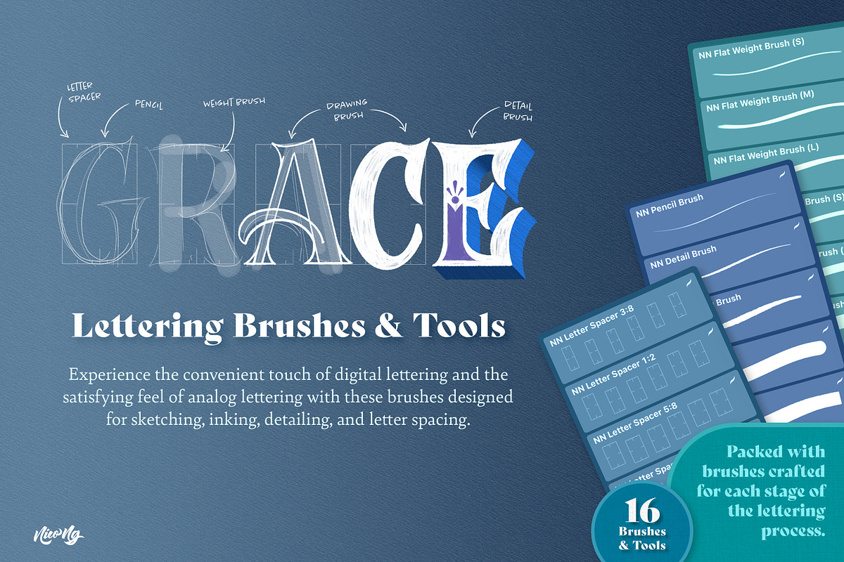 Composition Ruler Design Kit Procreate | Creative Market