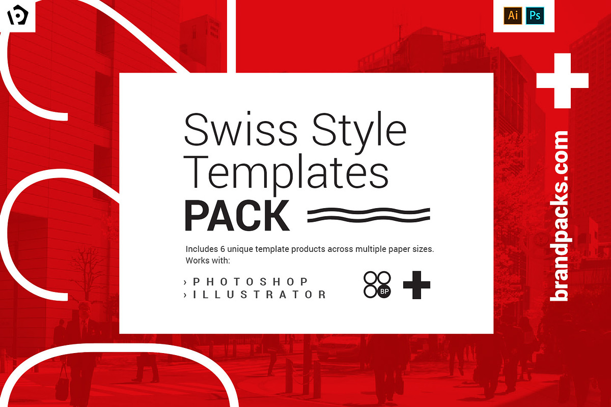 Swiss Style Templates Pack, a Flyer Template by BrandPacks