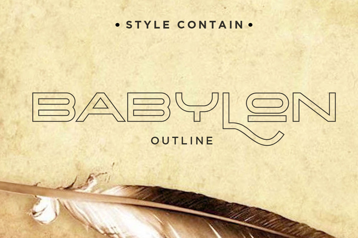 The Babylon Strong Typeface