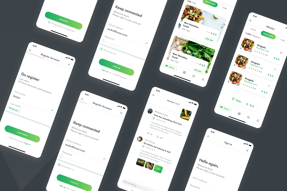 Momo UI Kit - Ecommerce for farming, an UI Kit Template by Mozza Shop UI