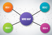 Mind map infographic template., a Work Illustration by HAPPY VECTOR