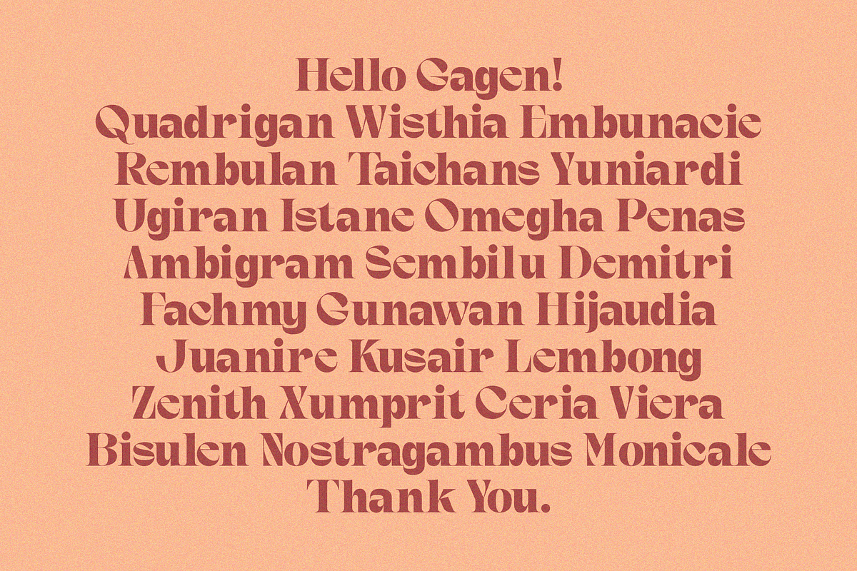 GAGEN — Modern Serif Font Family, a Serif Font by Enxyclo Studio