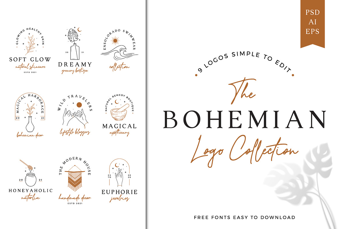 9 Bohemian Logo Collection