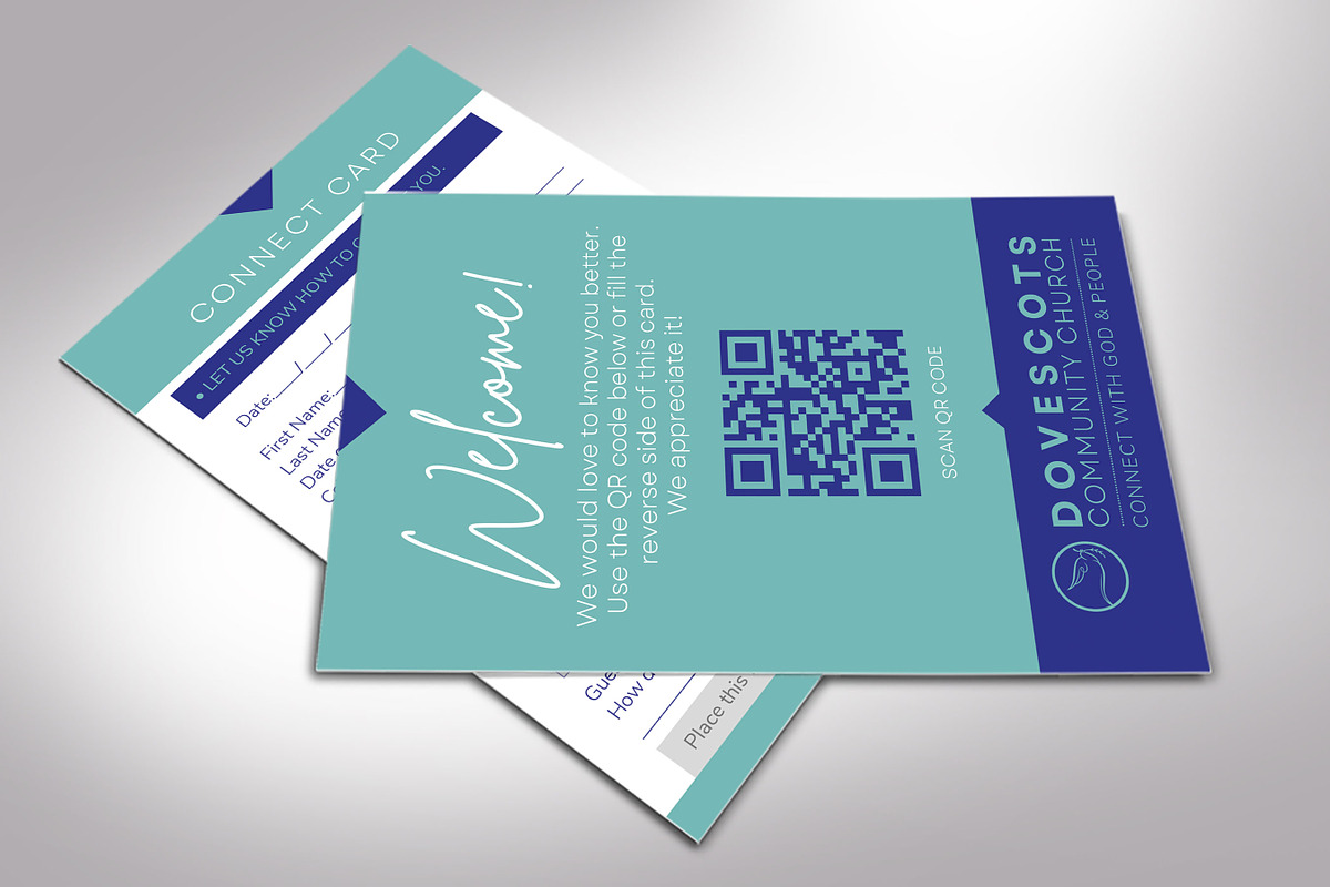 Modern Church Connect Card Template